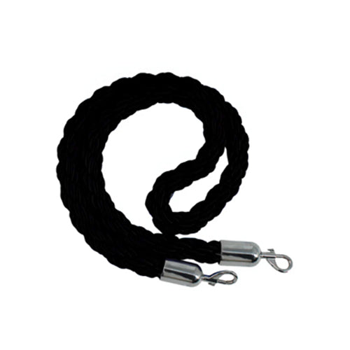 Black rope with snap ends - Source My Parts
